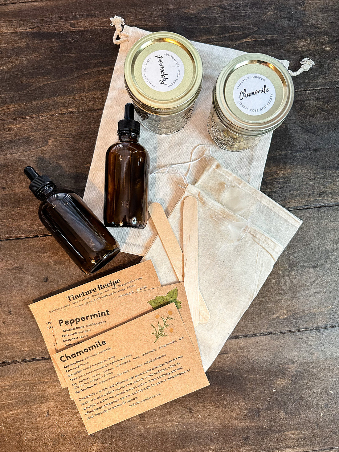 DIY 2-Herb Tincture Kit | Botanical Extraction Kit for Home Herbal ...